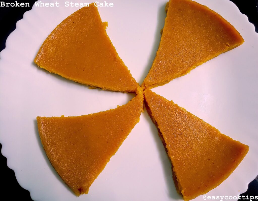 Broken Wheat Steam Cake Recipe | Nurukku Gothambu Appam | Healthy Cake ...